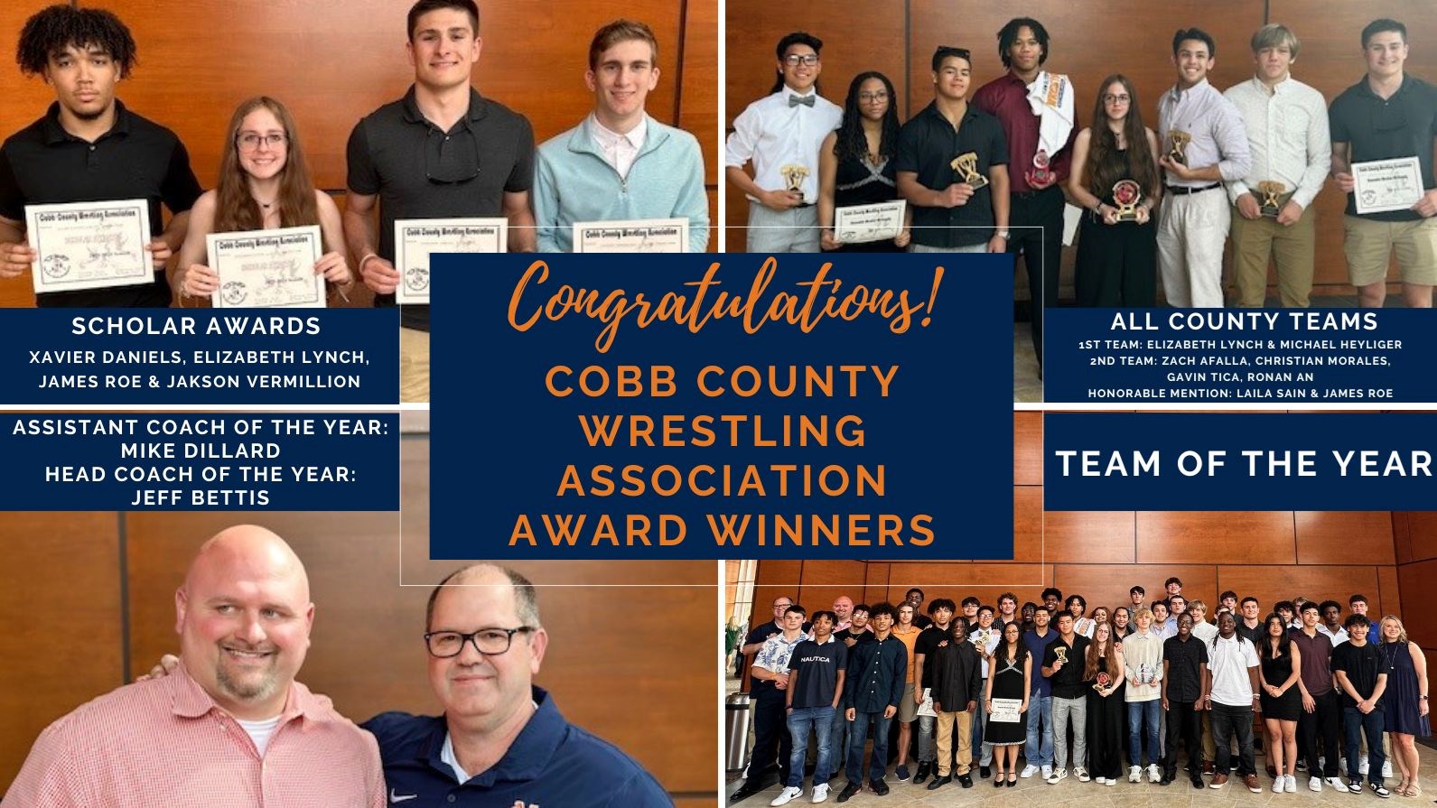 Congratulations To Our Wrestling Teams
